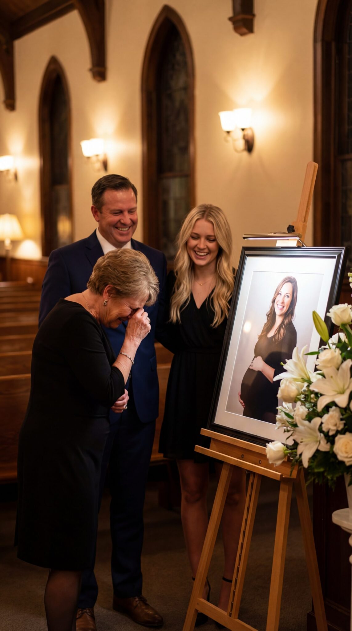 I stepped into my eight-month-pregnant daughter’s funeral with lilies ...